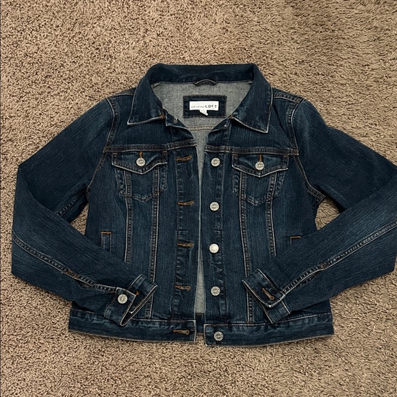 LOFT | Jackets & Coats | Loft Indigo Denim Jacket | Poshmark